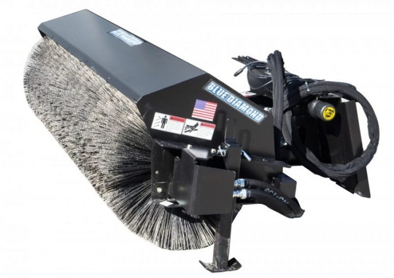 Series 2 Heavy Duty Rotating Angle Broom | Skid Steer Broom Attachment ...