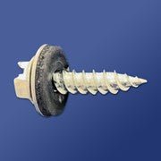 ZIP ULTRA SHARP POINT SCREWS - SLOTTED HEX WASHER HEAD WITH BONDED WAS ...