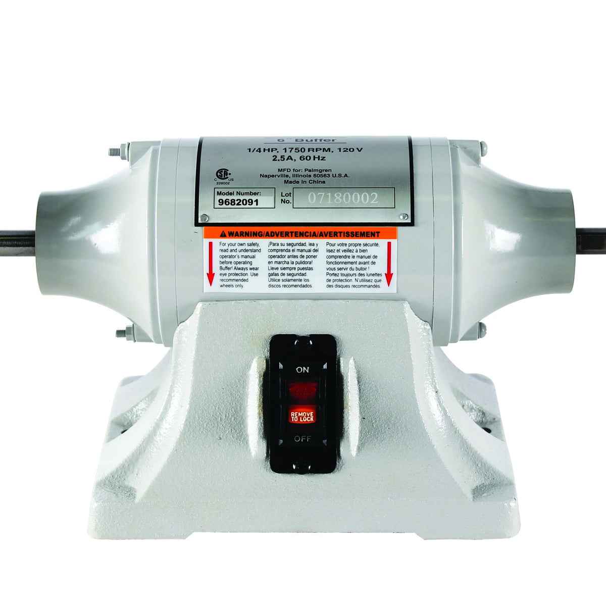 6" Low RPM Buffer | 1750 RPM | Fine Finishing & Metal Polishing Tool ...