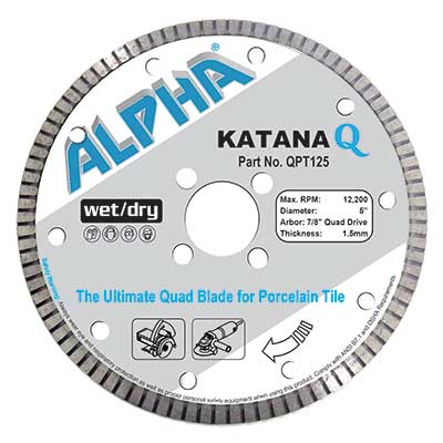 Alpha Katana Q Blade | Stone Tools | Wet/Dry Blade | Turbo Rim Cutting ...