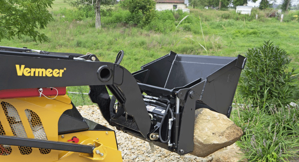 Mini 4-In-1 Bucket | Mini Skid Steer Buckets | Bucket Attachment ...
