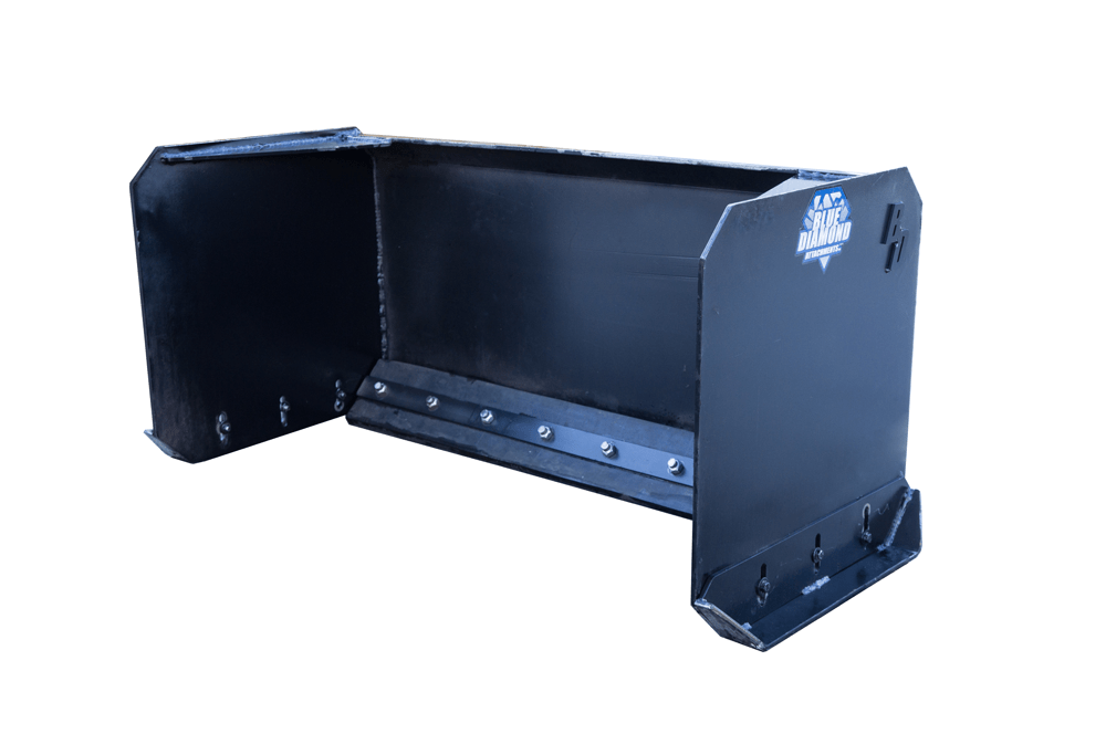Mini Snow Pusher | Blue Diamond Mini Skid Steer Snow Plow – Diamond ...