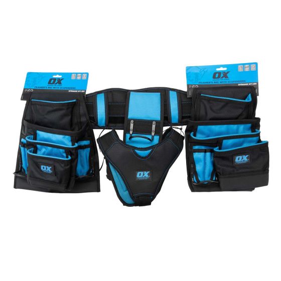 OX Pro Dynamic Nylon Framer's Rig with suspender | Ox Tools | Vest ...