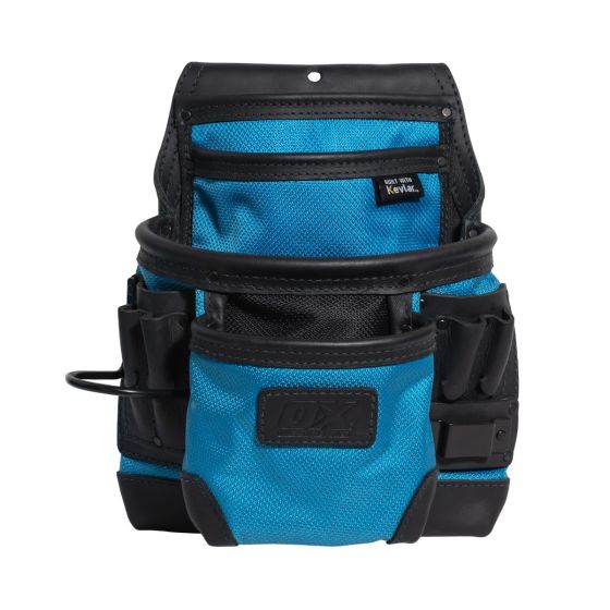 OX Ultimate 10-Pocket Leather & Nylon Fastener Pouch w/ Kevlar ...