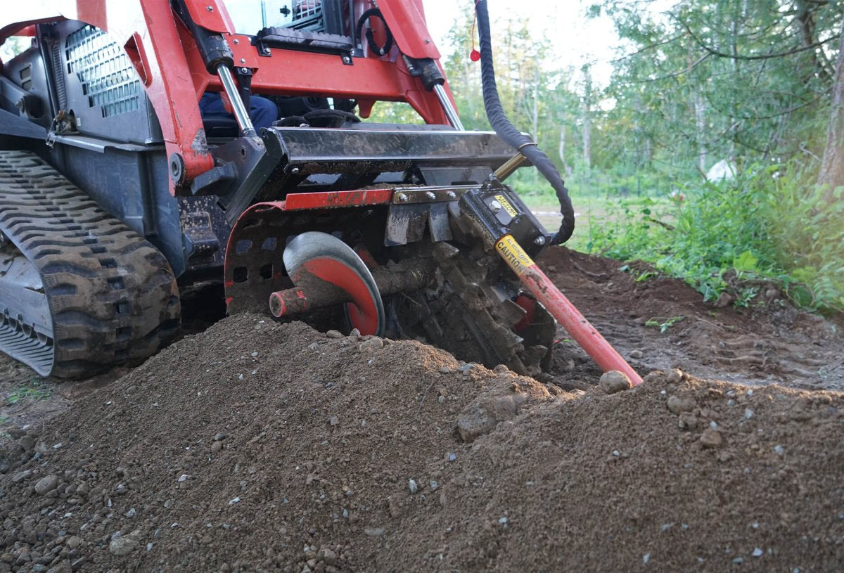 Skid Steer 4 FT. Trencher Attachment | Trencher | Tungsten Carbide ...