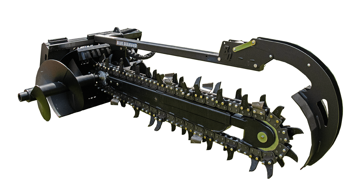 Trencher - High Flow | Attachments for Skid Steers | Trenchers ...