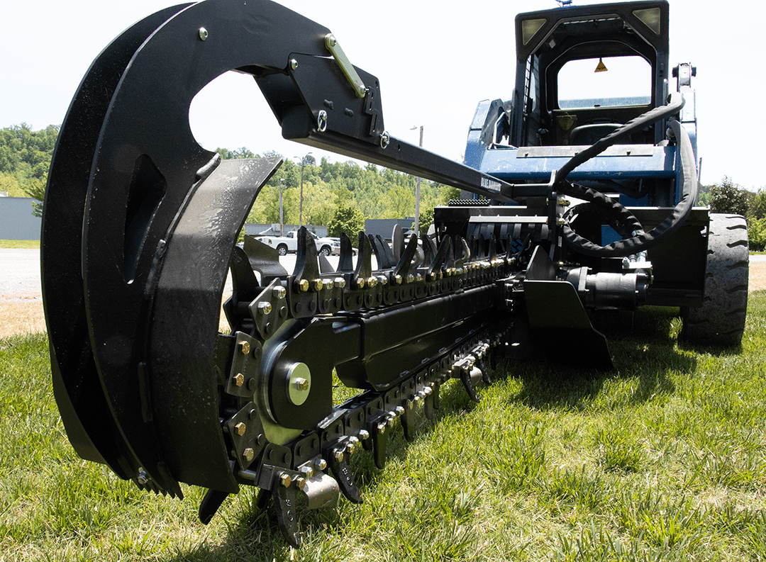 Trencher - High Flow | Attachments for Skid Steers | Trenchers ...