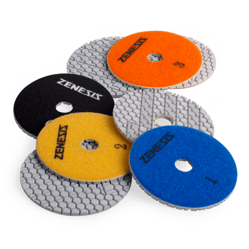 Zenesis 3‐Step Polishing Pads | Diamond Resin Polishing Pads – Diamond ...