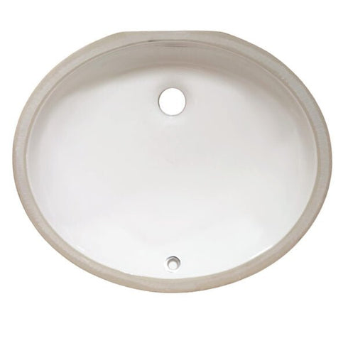 17×14 Porcelain Undermount Oval Lavatory Sink | Dakota Sinks | Sinks ...