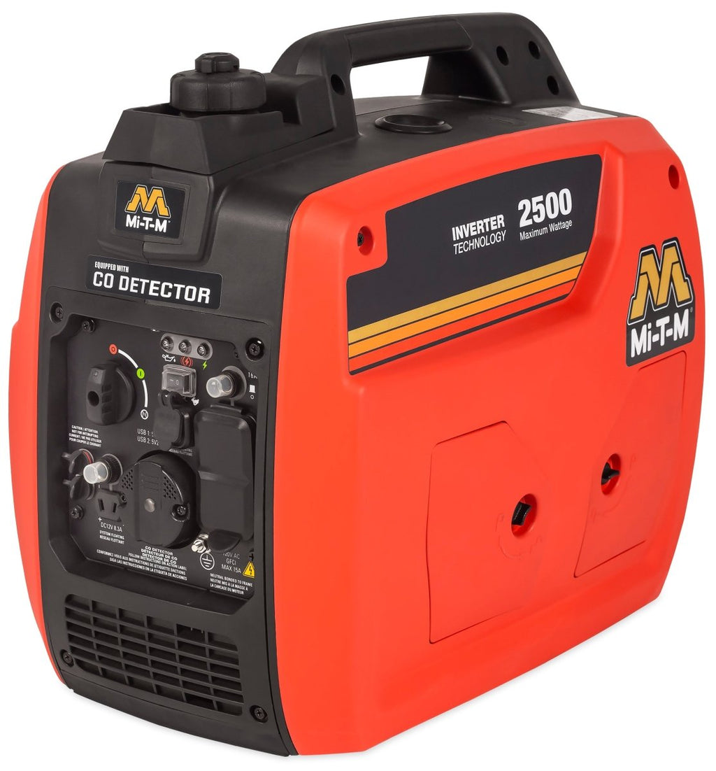 2500-Watt Portable Gasoline Inverter Generator | Mi-T-M Generators ...