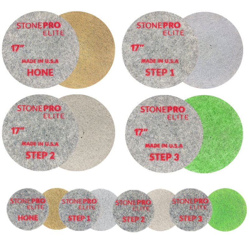 3 Step Elite Diamond Impregnated Pads | 3 Step Concrete and Stone Pads ...