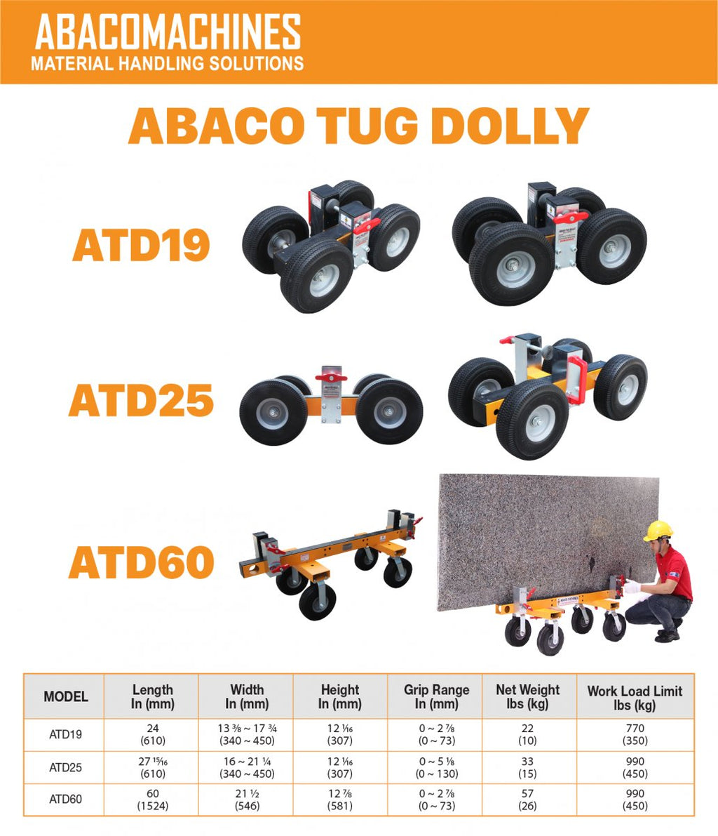 Abaco Tug Dolly | Marble Slab Dollies | Stone Trollies – Diamond Tool Store