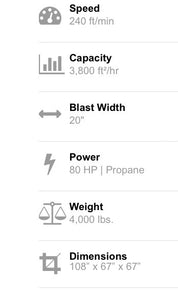 Blastpro BPZ-20-360 Ride-On Shot Blaster | Concrete Blasting Machine – Diamond Tool Store