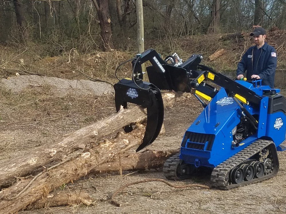 Blue Diamond Mini Log Grapple | Grapple Attachment for Mini Skid Steer ...