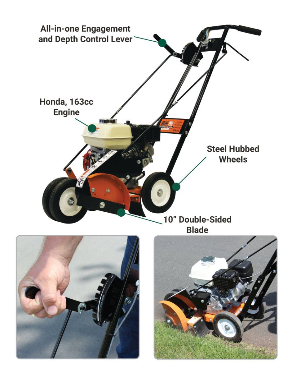 Brave Edger | 10 In. Edger | Landscape Edger | Lawn Edger | Brave ...