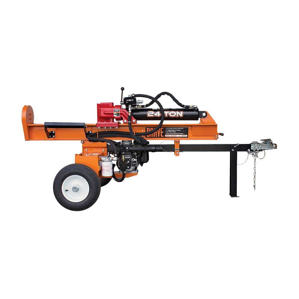 Brave Log Splitter | 24-Ton Log Splitter | Honda GC160 | Tree Splitter ...
