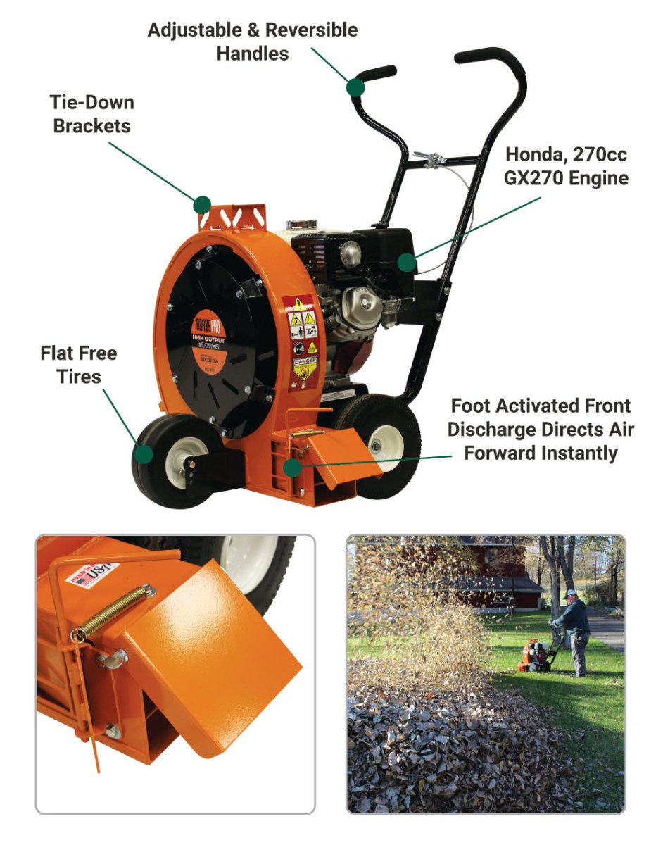 Brave Walk-Behind Blower | Leaf Blower | Blower for Leafs and Debris ...