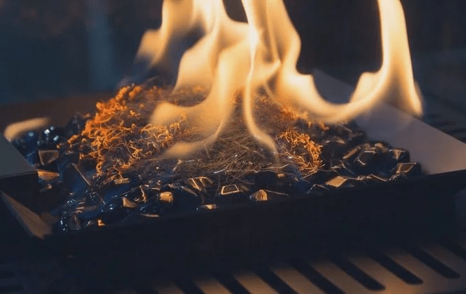 Chunky Orange Fire Glass | Fireplace Glass | Durable Fire Glass ...