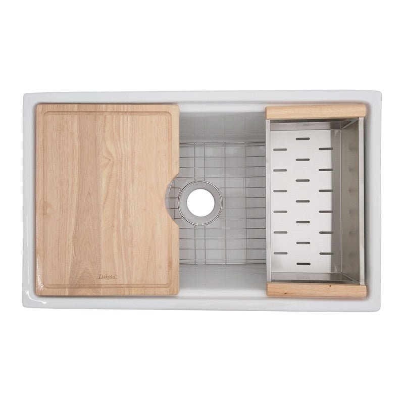 Reversible Apron Front Kitchen Sink with Accessory Ledges | Sinks ...