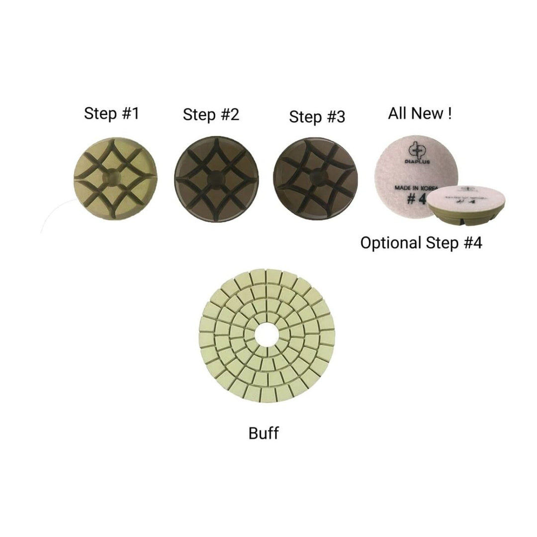 3-Step Diamond Granite Polishing Pads | Diamond Tool Store