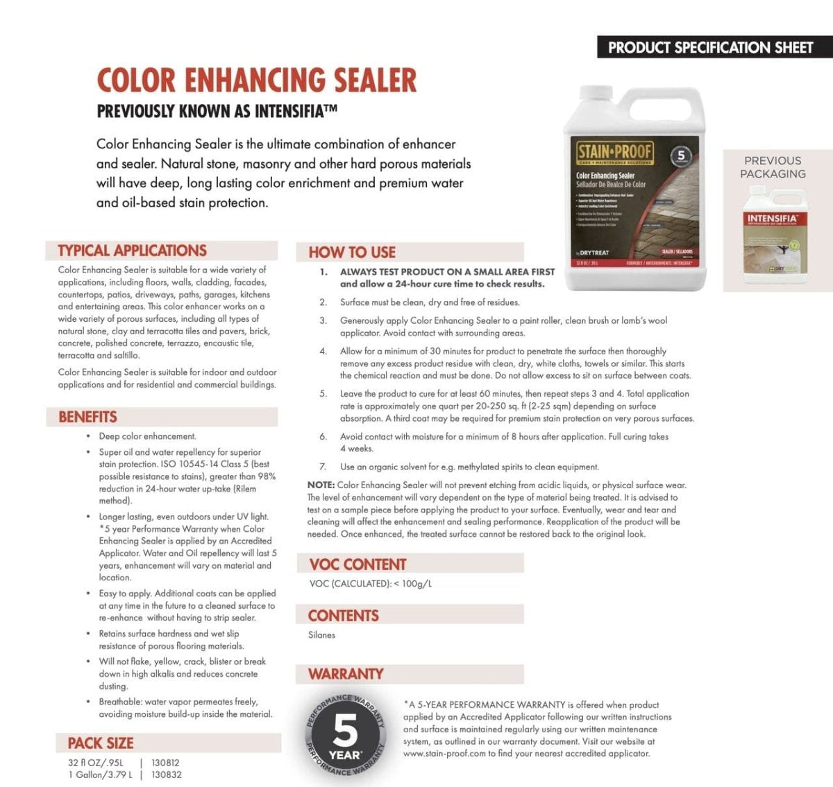 Dry-Treat Intensifia | Stone Enhancer | Color Enhancer Sealer | Sealer ...