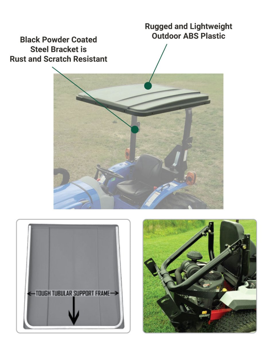 Eclipse Universal Tractor Canopy | Black | 45-In. X 50-In. – Diamond ...