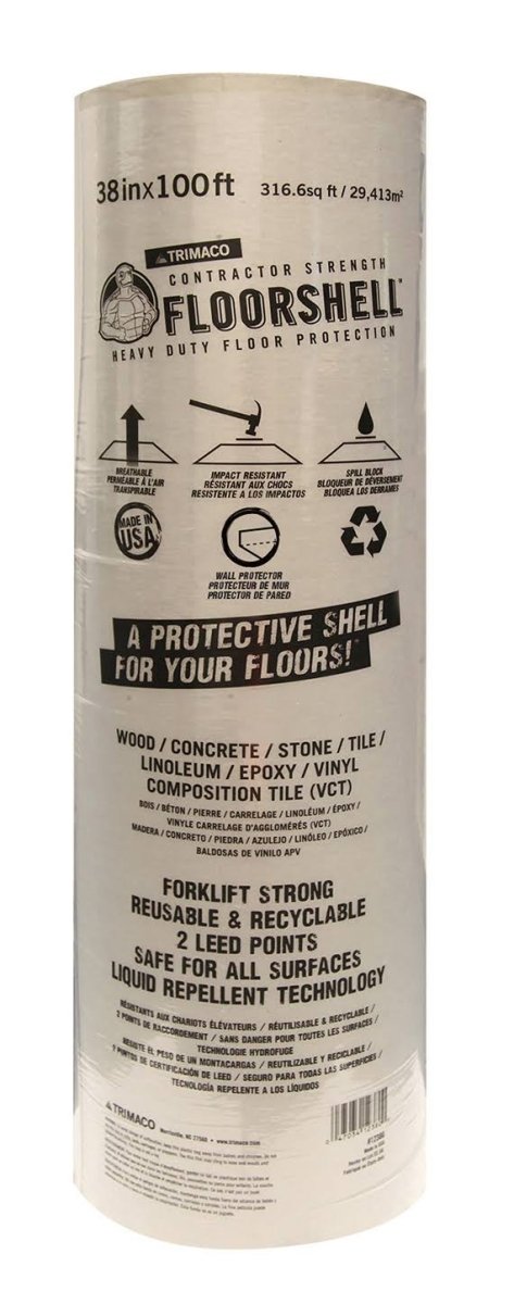 Floorshell® Heavy Duty Temporary Surface Protection | Builders Paper ...