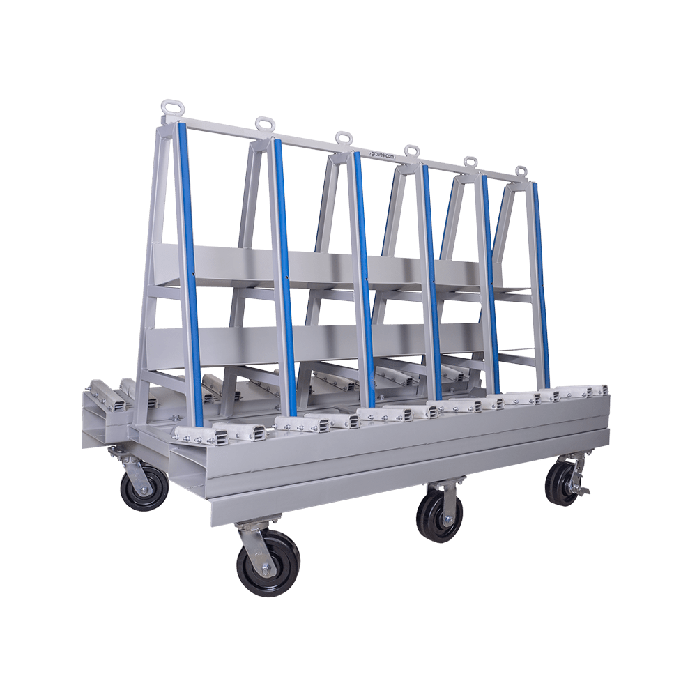 Metal Transport Rack | Heavy Duty A Frame Dolly Cart – Diamond Tool Store