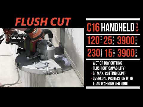 Electric Hand Saw | C16 | Diamond Products | Concrete Cutting – Diamond ...
