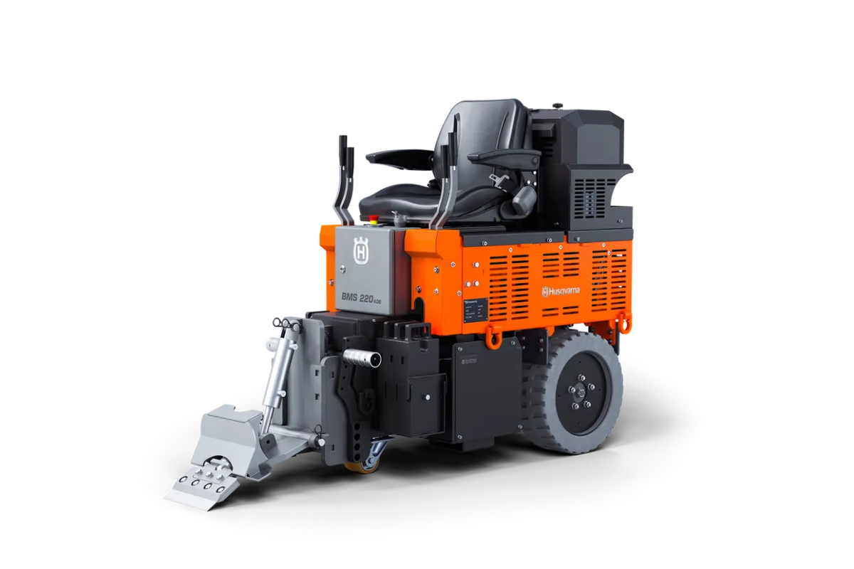 Husqvarna BMS 220ADB Ride On Floor Scraper | Carpet Floor Scraper ...