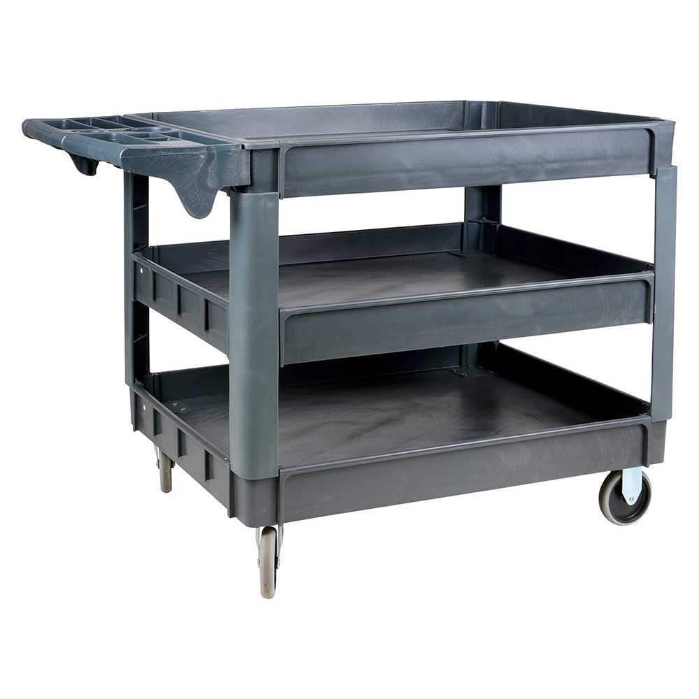 Ironton Utility Cart | 500-Lb. Capacity Resin Cart | Janitorial Cart ...