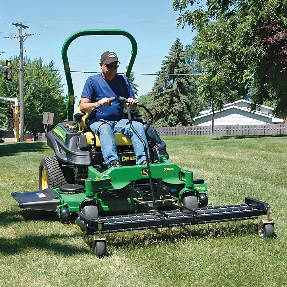 Jrco 60-In. Tine Rake Dethatcher | Heavy Duty Wheels | Mount Bar ...