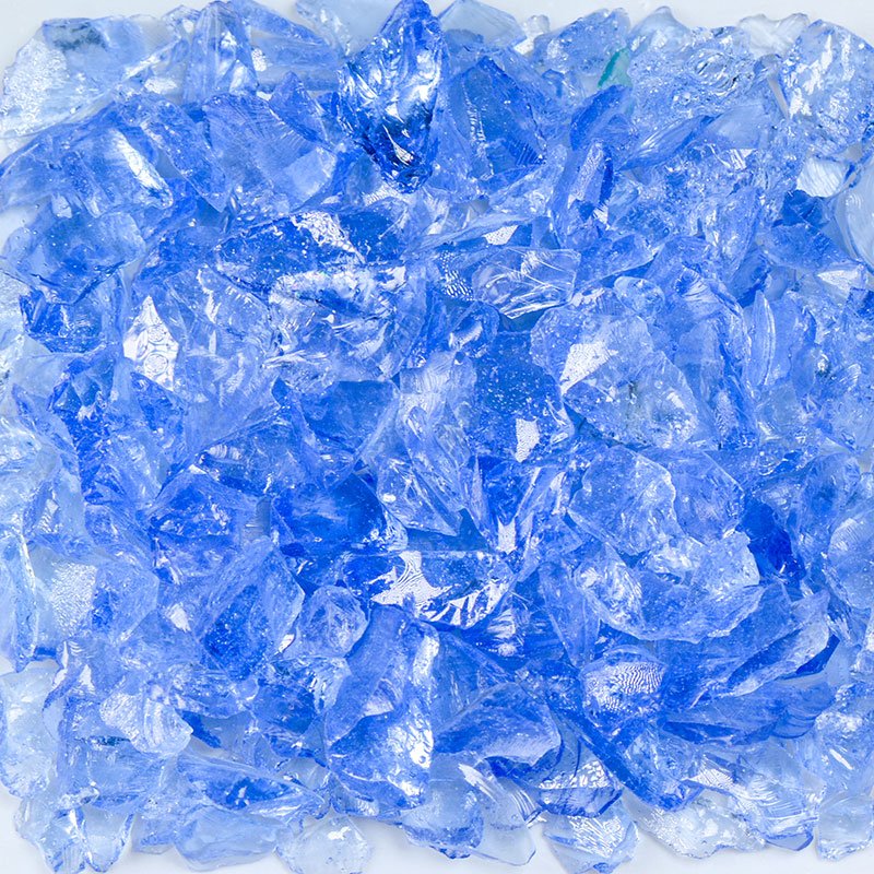 Light Blue Terrazzo Glass | Countertop Glass | Glass Aggregates ...