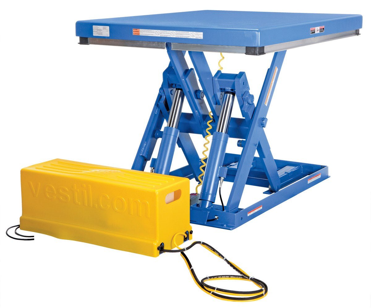 Low Profile Electric/Hydraulic Scissor Lift Tables | Vestil Tables ...
