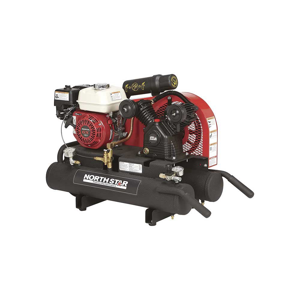 NorthStar Portable Gas Powered Air Compressor | 8-Gallon Pressure Wash ...