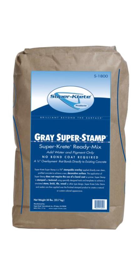 S-1800 SUPER-STAMP® GRAY | APF | Cementitious Product – Diamond Tool Store