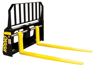 Digga Pallet Forks for Skid Steer - Floating Tynes | Skidsteer Forks ...