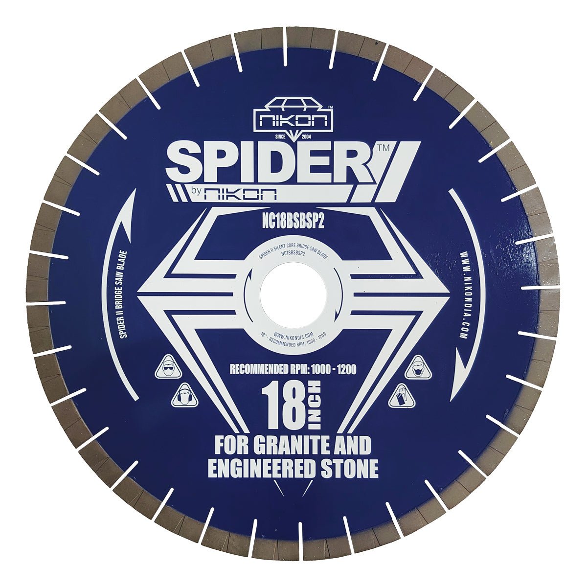 SPIDER™ II Bridge Saw Blade | Diamond Bridge Saw Blade | 16 Inch Blade ...