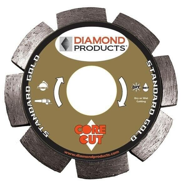 Diamond Products | Core Cut | Standard Gold | Tuck Point Blade ...