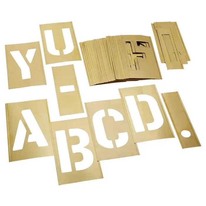 Stencil Set-Letter 8" Brass 33Pcs. | C.H. Hanson | Graffiti Stencils ...