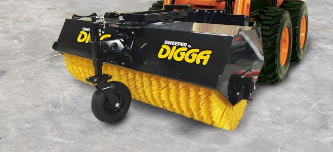 Digga Sweeper - Angle Broom | Sweeper for Tractor | Loader Sweeper ...