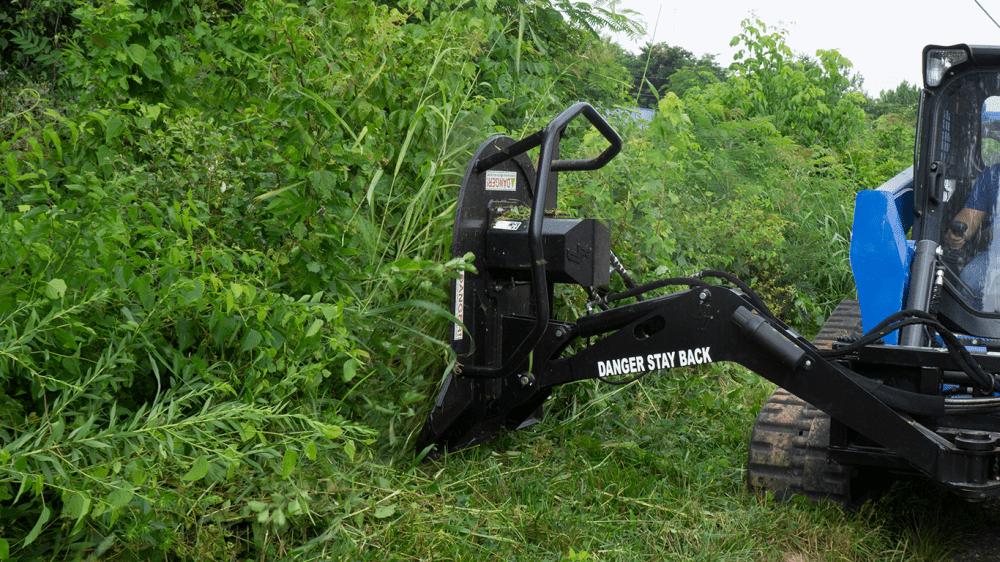 Swing Arm Brush Cutter | Hog Brush Skid Steer Cutter | Brush Attach ...