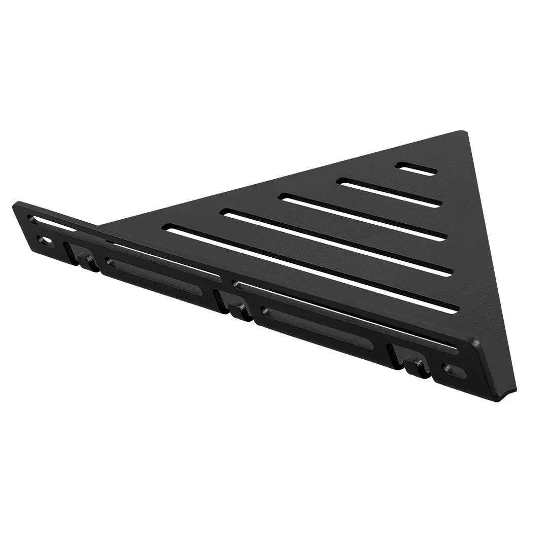 TI-SHELF Triangular Corner Shelf (Line) with Lip | Dural | Shower Shelf ...