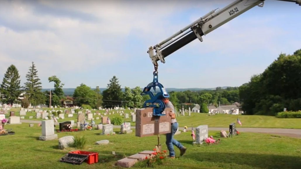 TSL15C4T16 Monument Lift | Monument and Headstone Lifting Clamp ...