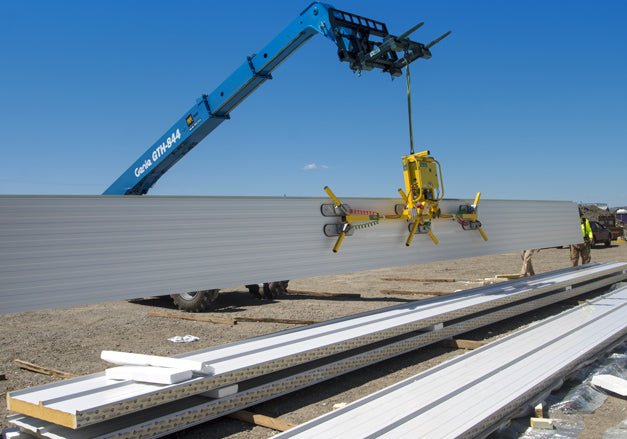 Vacuum Lifters for Insulated Metal Panel Installation | Panel Master ...